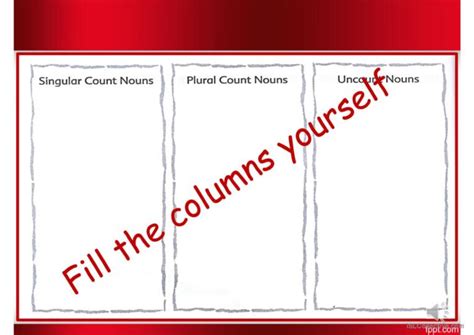 Count And Uncount Nouns Pre Interme English Esl Powerpoints
