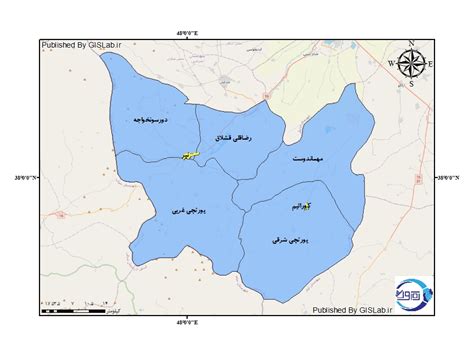 تقسیمات جغرافیایی شهرستان نیر اردبیل