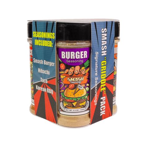 Smash Griddle” 4 Pack Smash Seasonings