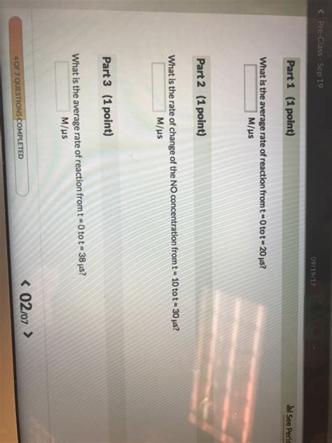 Solved REACTION RATE Calculating Reaction Rate The Rate Chegg Com
