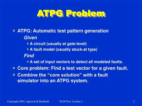 PPT Comprehensive Overview Of VLSI Test Pattern Generation Methods PowerPoint Presentation