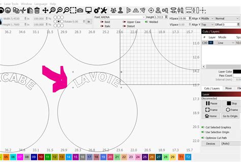Convert Text To Path On Circle First Two Letters Are Combined