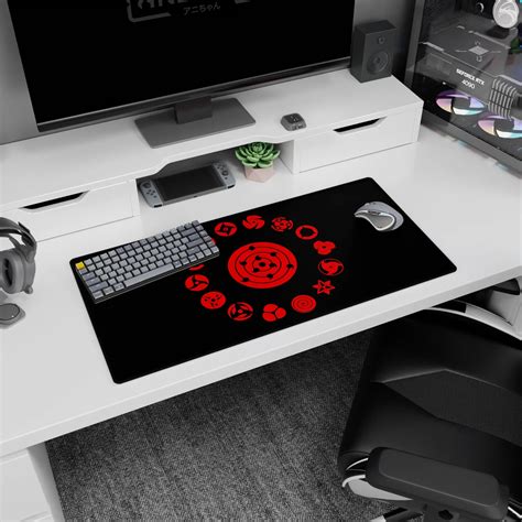 Akatsuki Anime Mouse Pad And Desk Pad Eternal Sharingan Circle