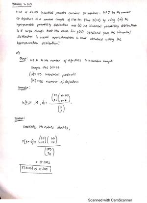 Chapter 3 Exercise 3 Discrete Random Variables And Their Probability