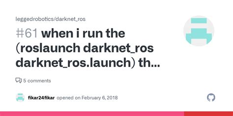 when i run the roslaunch darknet ros darknet ros launch this error