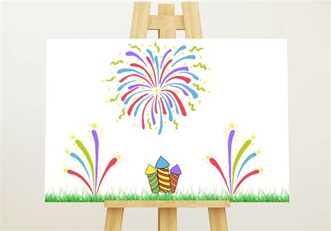 How To Draw Fireworks Design Babe