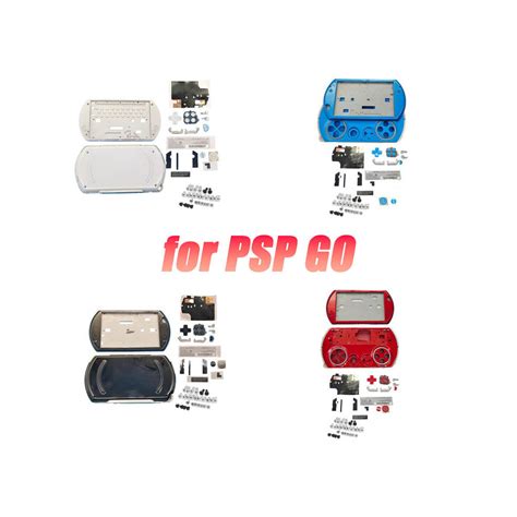 Full Set Housing Case Shell Buttons Stickers For PSP Go Game Console House Shell Case Repair Re
