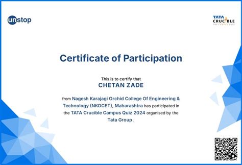 chetan zade on linkedin tata tatagroup campusquiz2024