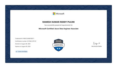 pulimi ramesh kumar reddy on linkedin azure microsoftcertified dataengineering