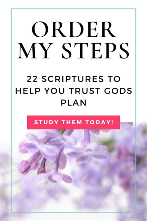 21 Encouraging Order My Steps Scriptures To Give You Peace Undoubted