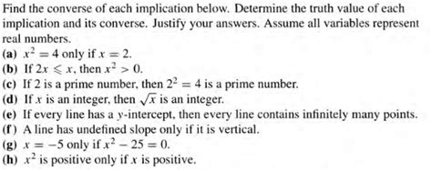 solved find the converse of each implication below
