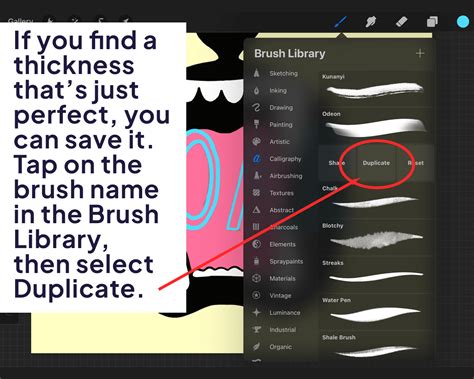 How To Make A Monoline Brush Thinner In Procreate Brush Galaxy