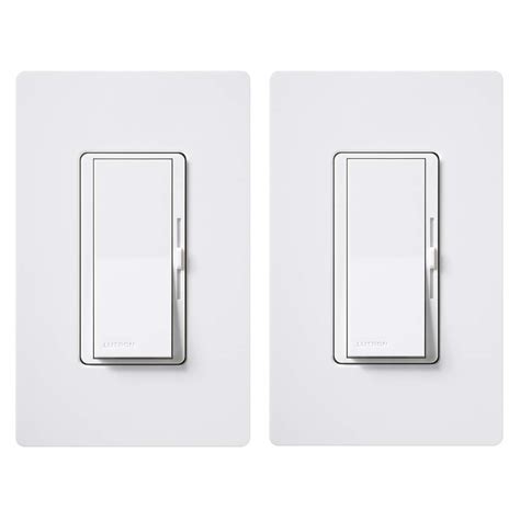 Lutron Diva LED Dimmer Switch For Dimmable LED Halogen And Incandescent Bulbs W Single