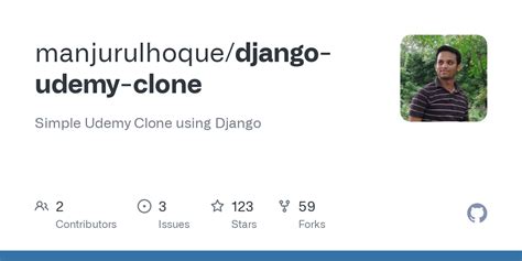 github manjurulhoque django udemy clone simple udemy clone using django