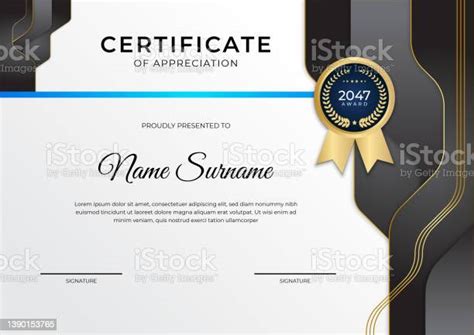 현대 비즈니스 블랙 화이트와 골드 인증 골드 배지와 국경과 업적 템플릿 감탄에 대한 스톡 벡터 아트 및 기타 이미지 감탄 골동품 공란 Istock