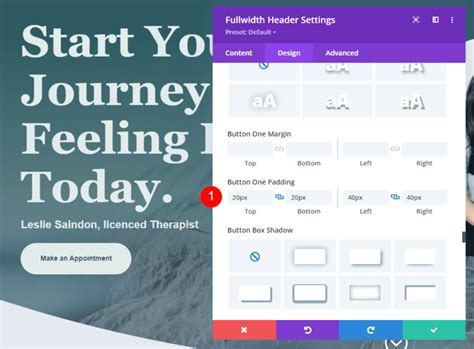 how to include a scroll down button in your divi fullwidth header module