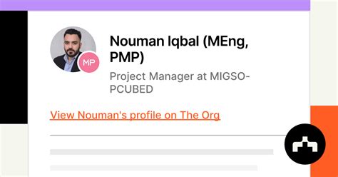 nouman iqbal meng pmp project manager at migso pcubed the org