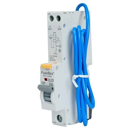 Fusebox Rta102030b B Curve 20 Amp Type A Rcbo 10ka 30ma Fusebox Three Phase Rcbo Pec Lights