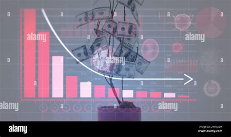 Image Of Digital Interface Graphs Statistics And Coronavirus Covid 19