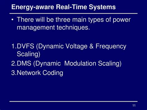 Ppt Energy Aware Real Time Systems Powerpoint Presentation Free Download Id3329157