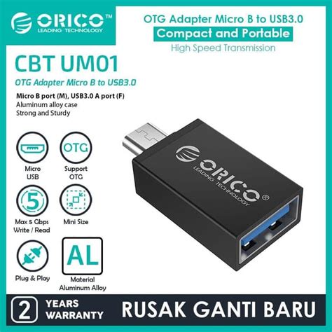 ORICO OTG Micro USB To USB3 0 Adapter CBT UM01