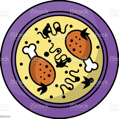 톰 카 가이 개념 하이 코코넛 수프 벡터 개요 색상 아이콘 디자인 아시아 요리 기호 유명한 접시 기호 길거리 음식 스톡 일러스트 갈랑갈에 대한 스톡 벡터 아트 및 기타