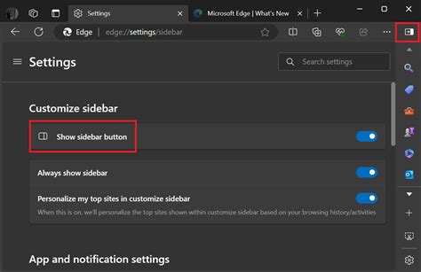 microsoft edge 112 rilis fitur hide sidebar button