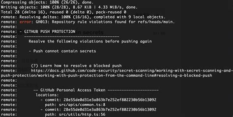 Git Push出错push Cannot Contain Secrets Csdn博客
