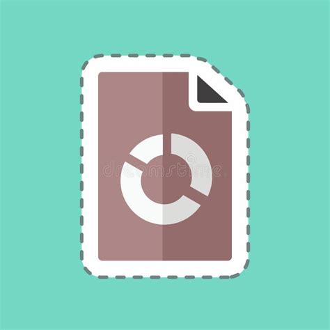 Sticker Line Cut Analytics Suitable For It Services Symbol Simple Design Editable Design