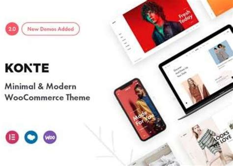 Konte Theme WP GPL Minimal Modern WooCommerce Websites Gpl Theme Plugin