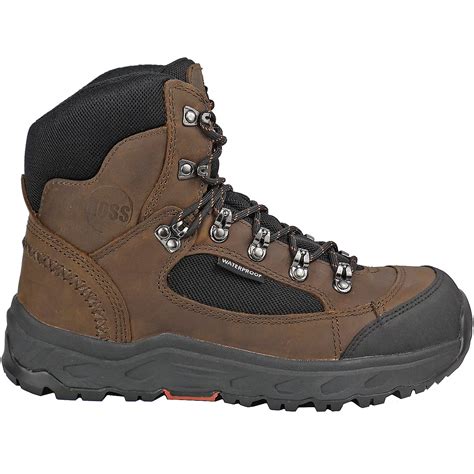 Hoss Boot Company Mens Blocker 6in Pr Aluminum Safety Toe Lace Up Work Hoss Boot Company Mens Blocker 6in Pr Aluminum Safety Toe Lace Up Work