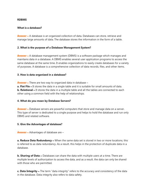 Rdbms1 Pdf Databases Relational Database