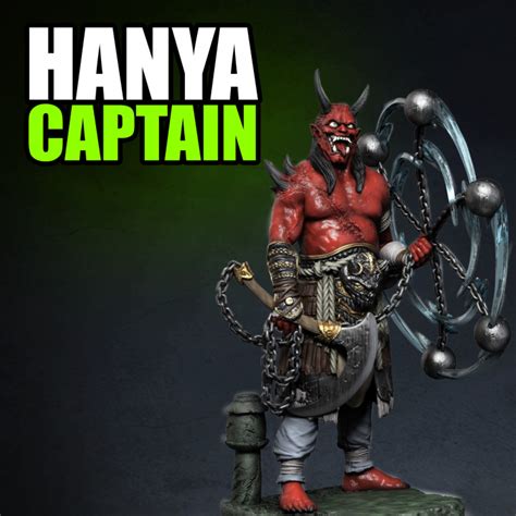 3d Printable Oni Hanya Captain By Necropunks Miniatures