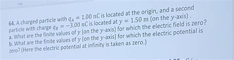 solved a charged particle with qa 1 00nc ﻿is located at the