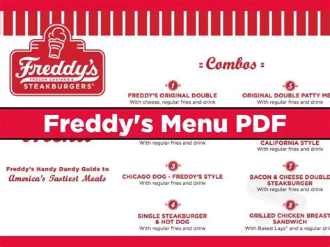 freddy s menu pdf download to know all menu item prices