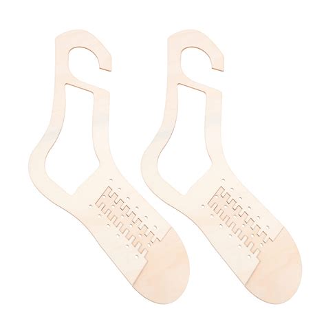 Ounona 1 Pair Sock Blocker With Wooden Material For Sock Shaping And Knitters