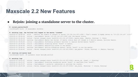 Maxscale Switchover Failover And Auto Rejoin Pdf