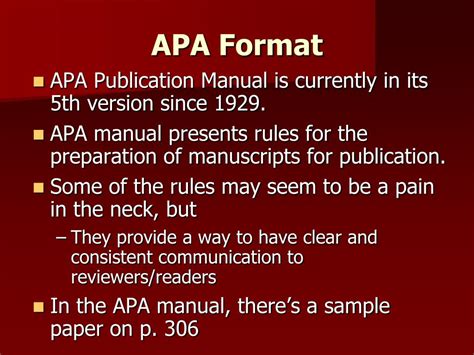 PPT APA Format PowerPoint Presentation Free Download ID