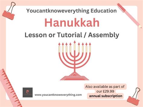 Hanukkah Tutorial Assembly Teaching Resources
