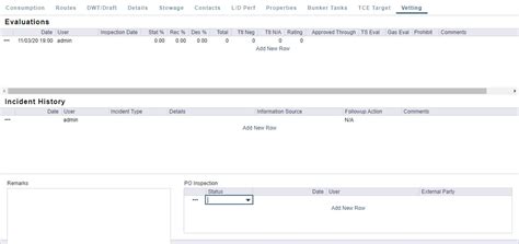 Imos Vetting Tab Vessel