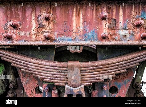Rusty Railway Engine Stock Photo Alamy