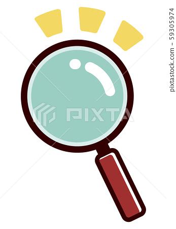 放大鏡簡單的矢量圖 插圖素材 59305974 PIXTA圖庫