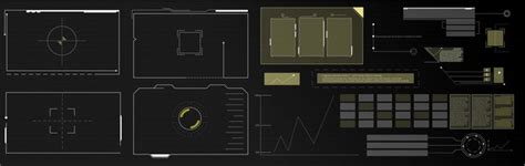 미래형 벡터 Hud 인터페이스 화면 디자인입니다 디지털 콜아웃 제목 Hud Ui Gui 미래 지향적인 사용자 I 프리미엄 벡터