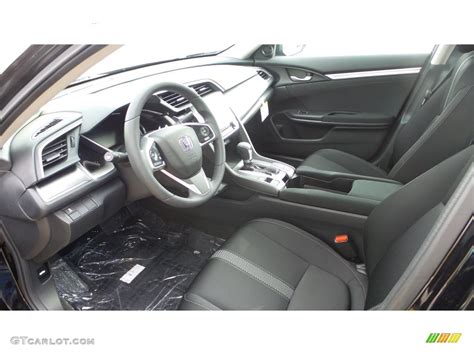 Black Interior 2016 Honda Civic Ex Sedan Photo 108768643