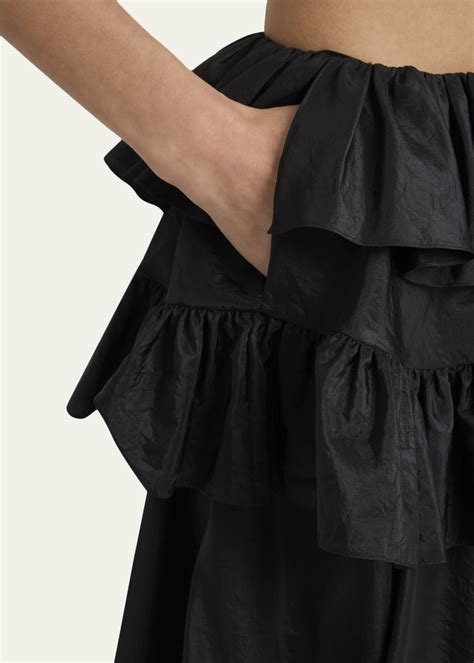 Chloe Ruffled Silk Maxi Skirt Bergdorf Goodman