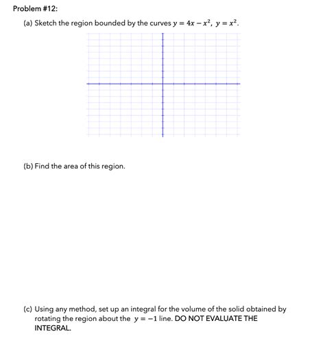Solved Problem 12 A Sketch The Region Bounded By The Chegg Com