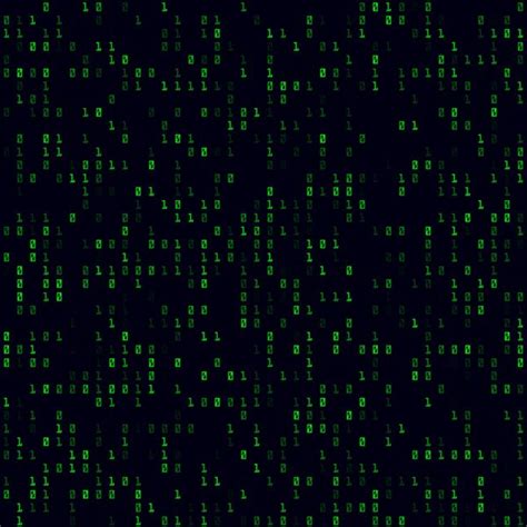 Futuristic Tech Background Green Sparse Binary Background Medium Sized