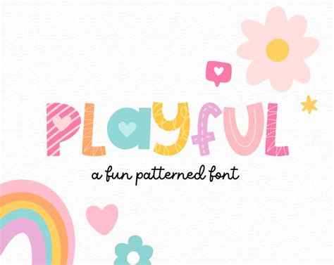 Playful Font Fun Pattern Decorative Typeface Cute Fonts Lettering Fonts Free Handwritten Fonts