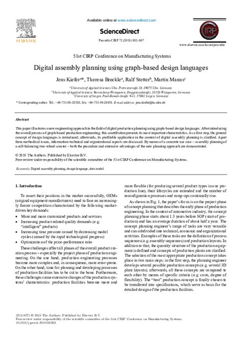 pdf digital assembly planning using graph based design languages